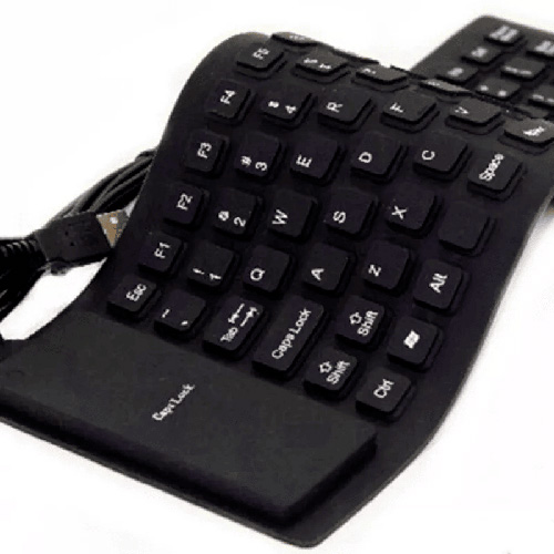 Teclado Estándar Con Cable Usb Teclado Enrollable | Karolup